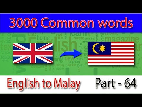 English to Malay | Most Common Words in English Part 64 | Learn English
