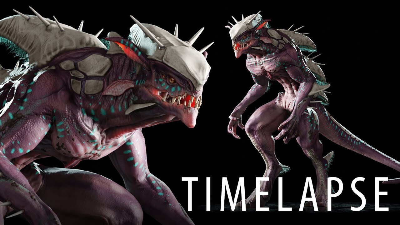 Alien Creature - 3D Art Timelapse
