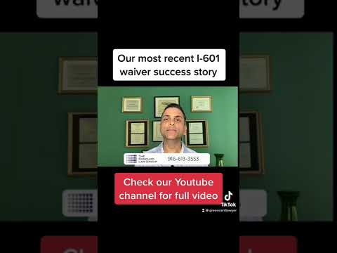 Our most recent I-601 waiver success story #shorts #immigration #fyp