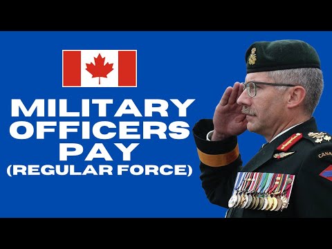 CANADIAN ARMED FORCES REGULAR OFFICERS BASIC PAY - 2024