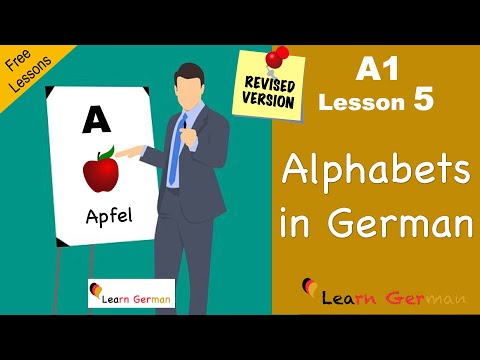 A1 - Lesson 5 | Alphabets | das Alphabet | German for beginners | Learn German
