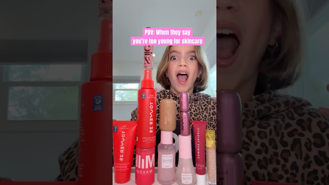 Too young or nah? #makeup #skincare #sephora #preppy #genalpha #fypviralシ