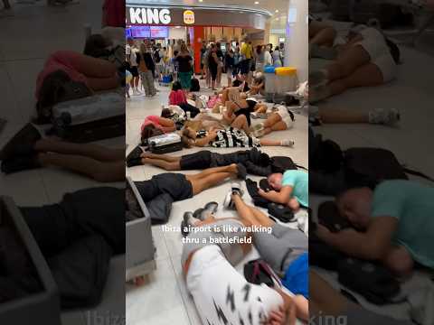 Ibiza airport is a battlefield 💀