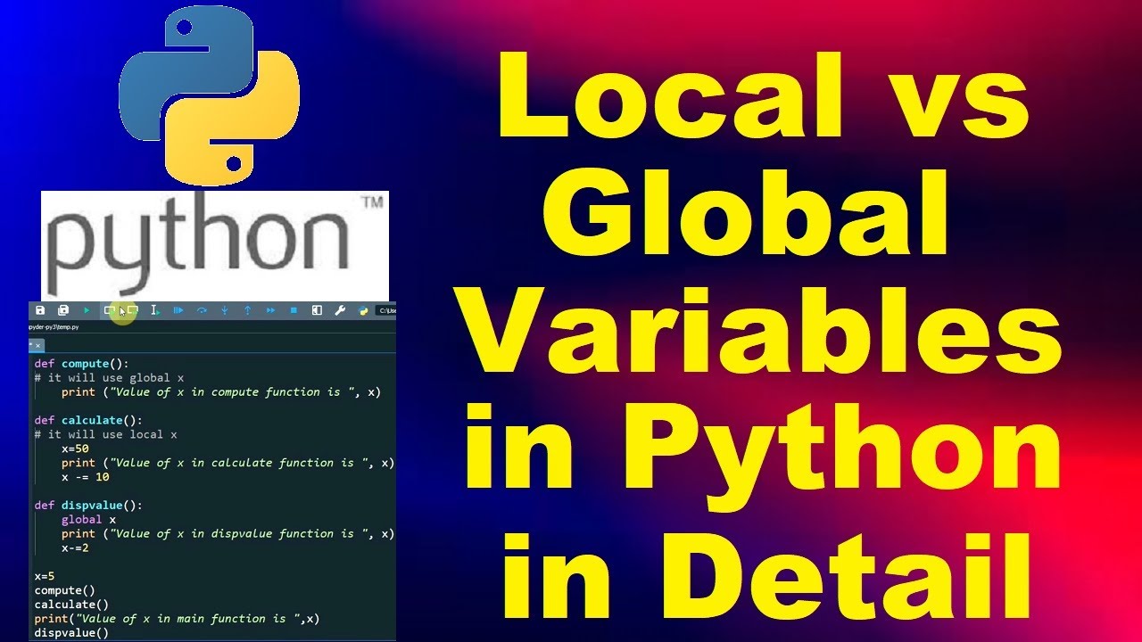 Local and global variables in python | Python full course #localandglobalvariables #learningpython