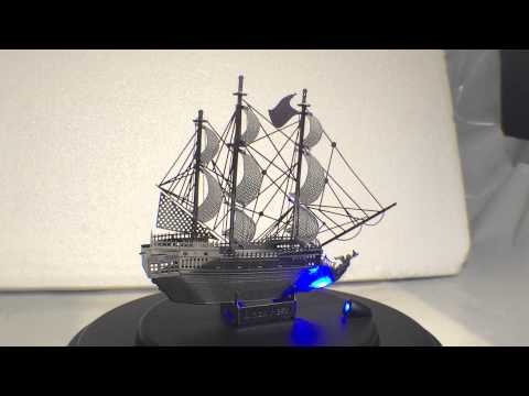 C21101 Black pearl ship metal 3d puzzle