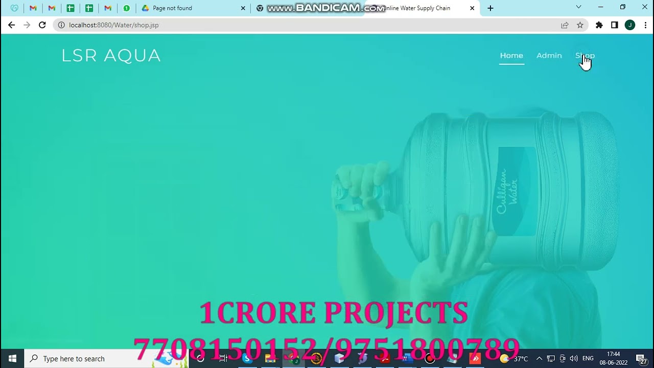 Online Water Supply Management System Using Java