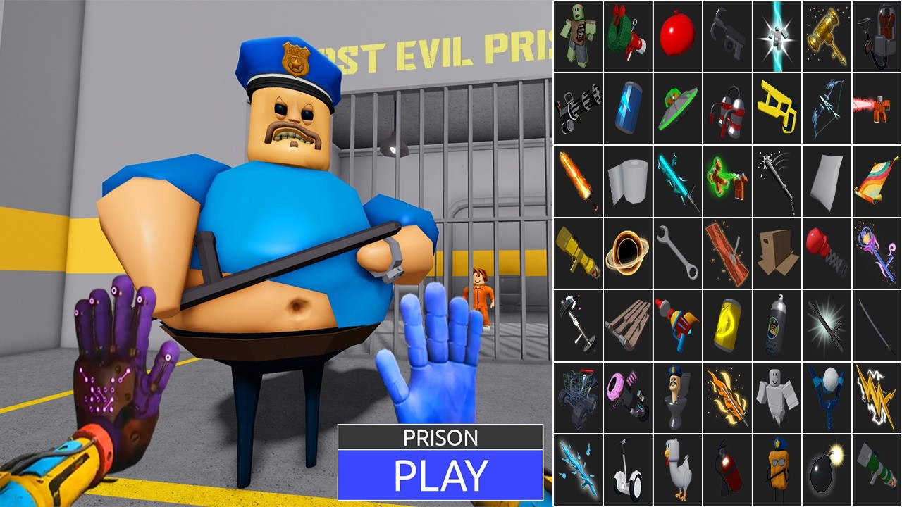 All Items & Morphs Unlocked in BARRY'S PRISON RUN - Roblox New Update - Gameplay 2026