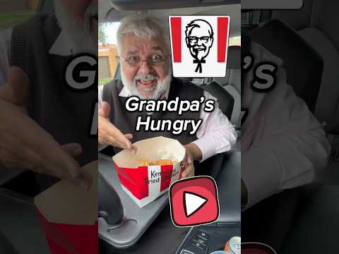 Great Value New Giant Snack Pack. Grandpa is Hungry #kfc #fastfood #grandpa #chicken