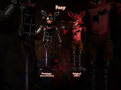 FNAF SOTM Prototype Animatronics Vs FNAF 1