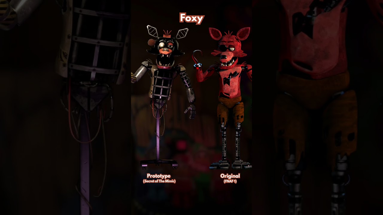 FNAF SOTM Prototype Animatronics Vs FNAF 1