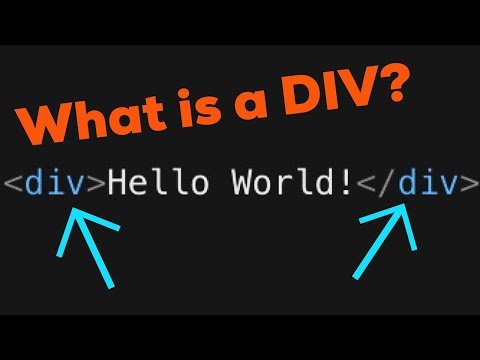 What is a DIV? | HTML Basics #1