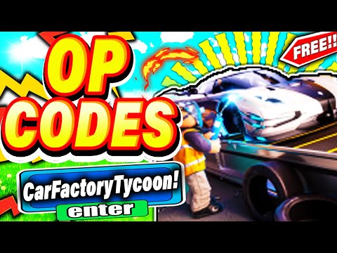 ALL NEW *SECRET CODES* IN ROBLOX CAR FACTORY TYCOON (new codes in roblox Car Factory Tycoon) NEW