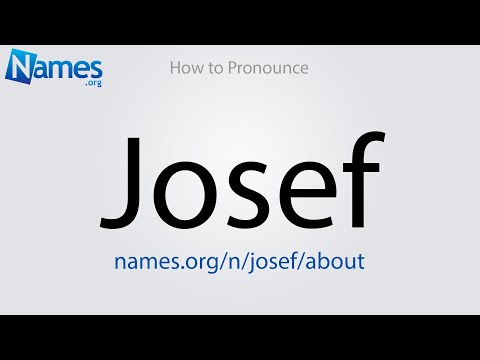 How to Pronounce Josef