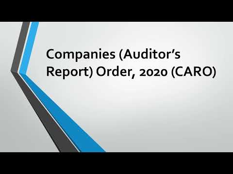 Companies Auditor’s Report Order, 2016 CARO_An Overview