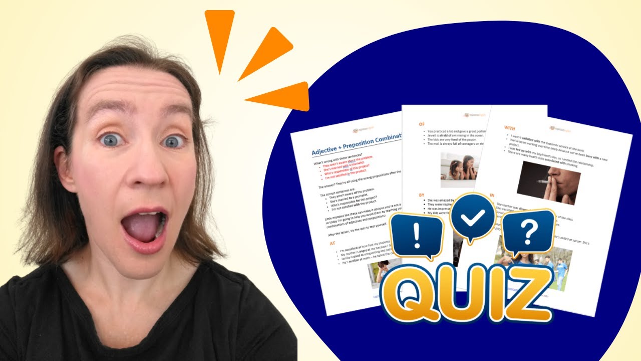 Combos of Adjectives + Prepositions FINALLY Explained!