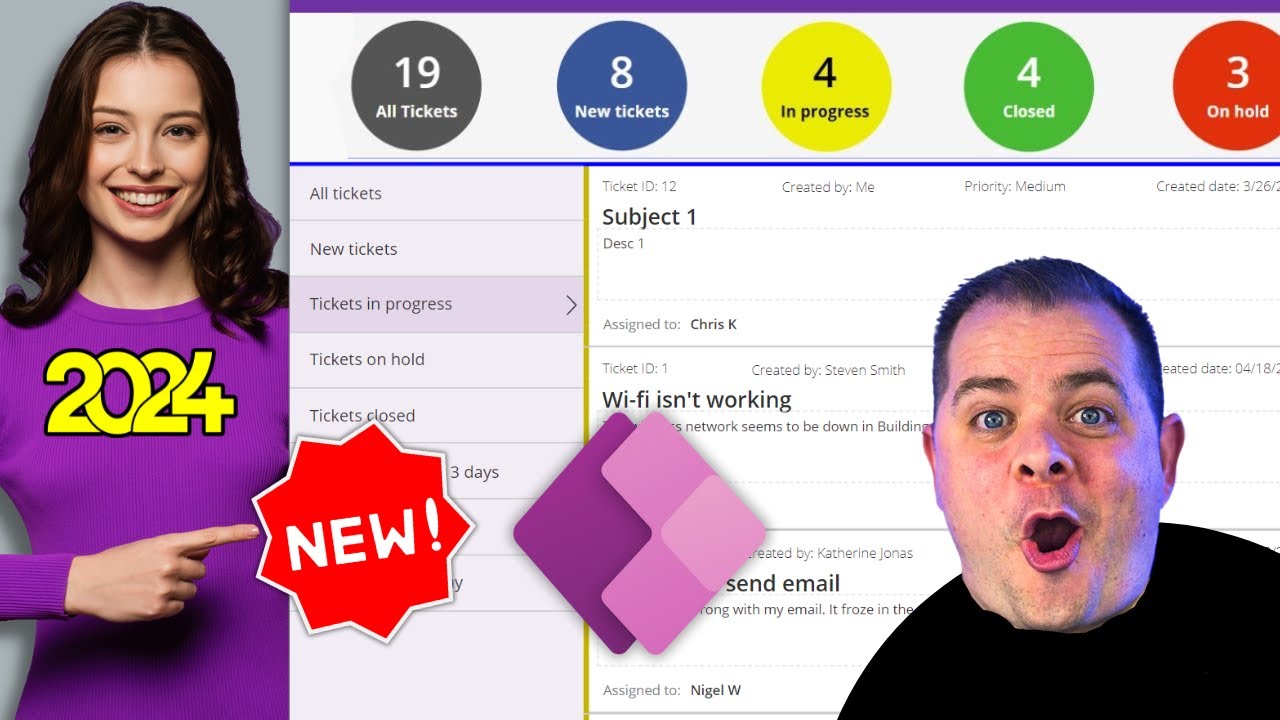 IT Support with Power App Service Desk Template