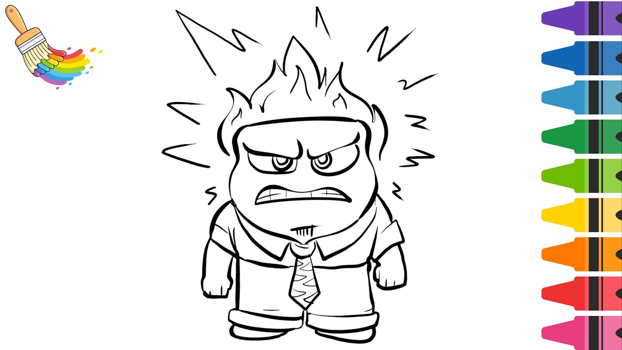 Inside Out 2 Wiki Fandom Disney Pixar How to Draw Coloring Anger