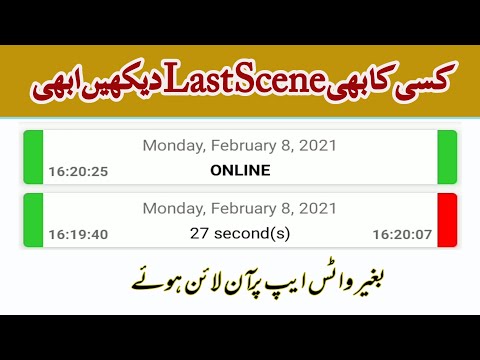 How to check whatsapp lastseen if hidden or blocked in Urdu/ Hindi