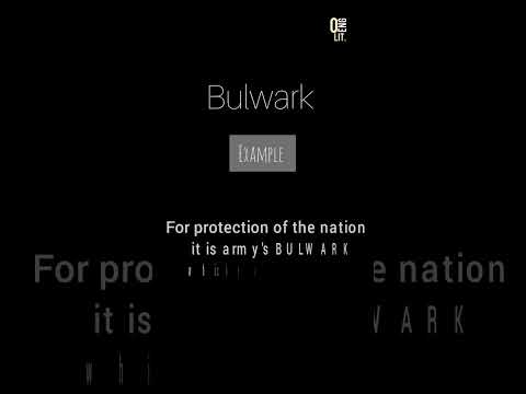 Bulwark #vocabulary 52||Only English Lit. #english #englishliterature #viral #shorts