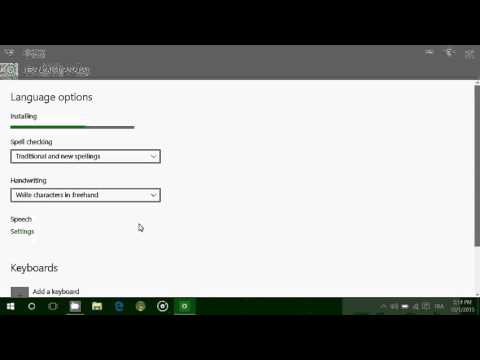 Windows 10 How to change the default language by installing language packs