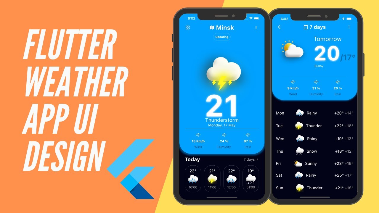 Weather App - Flutter UI - Speed Code (Part 1)