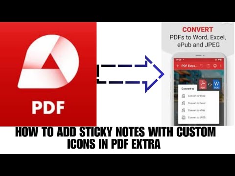HOW TO ADD STICKY NOTES WITH CUSTOM ICONS IN PDF EXTRA