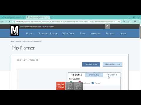 Continuing Education 5 - wmata trip planner