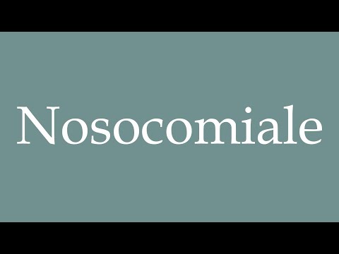 How to Pronounce ''Nosocomiale'' (Nosocomial) Correctly in French