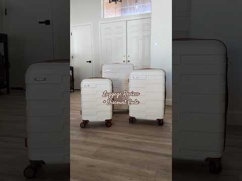Affordable 3-piece luggage set review + discount code ✨