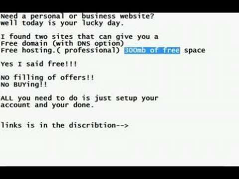 Get a Website Now!! 100% Free