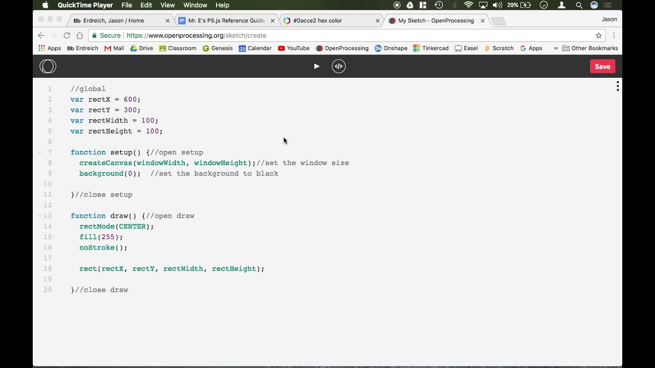 How to program arrow keys (keyPressed) in the P5.js programming language