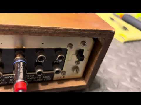 Realistic SA-500 Solid State Stereo Amp very clean | Reverb