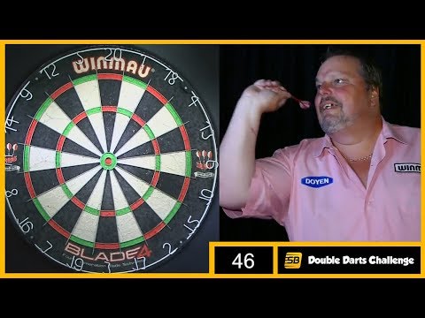FUNNY! - Peter Manley attempts 'The Double Darts Challenge'