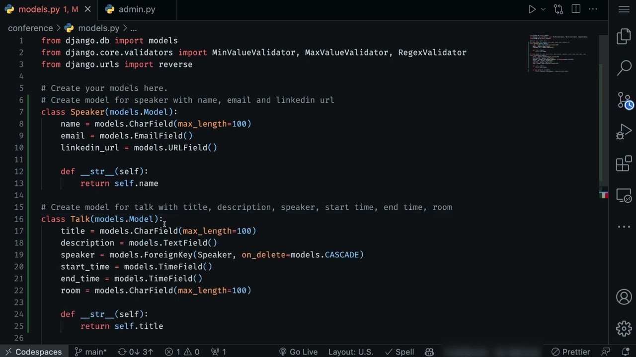 Create Python Django apps with GitHub Copilot