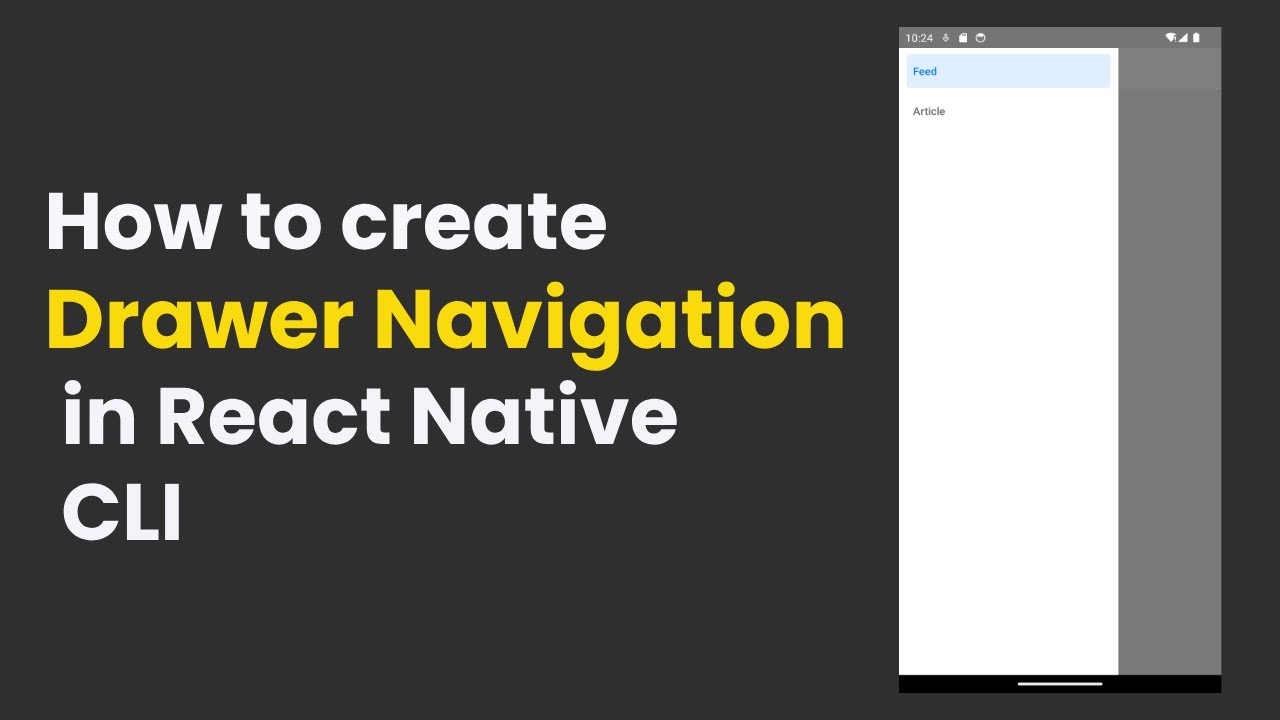 How to create Drawer Navigation in React Native| Create Drawer Navigations in React Native