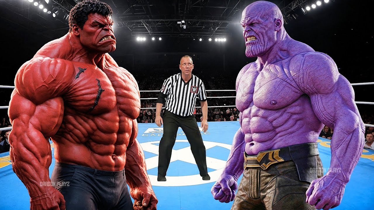 RED HULK VS THANOS - EPIC BATTLE