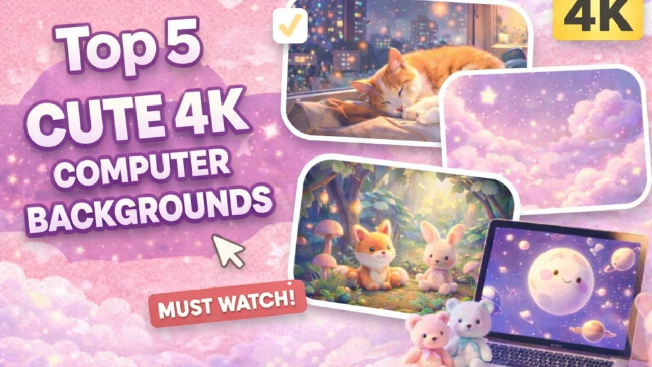 Top 5 Cute 4K Computer Backgrounds You Need for Your Desktop