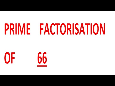 PRIME FACTORISATION OF 66