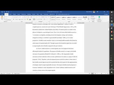 How to format a paper in APA