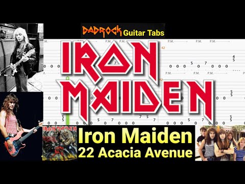 22 Acacia Avenue - Iron Maiden - Guitar + Bass TABS Lesson