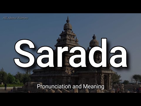 Sarada: Pronunciation and Meaning