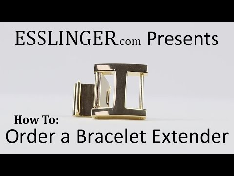 Watch Band Bracelet Clasp Extenders White or Yellow (each)