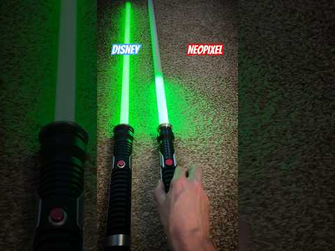 Disney Qui-Gon Jinn Lightsaber vs Neopixel