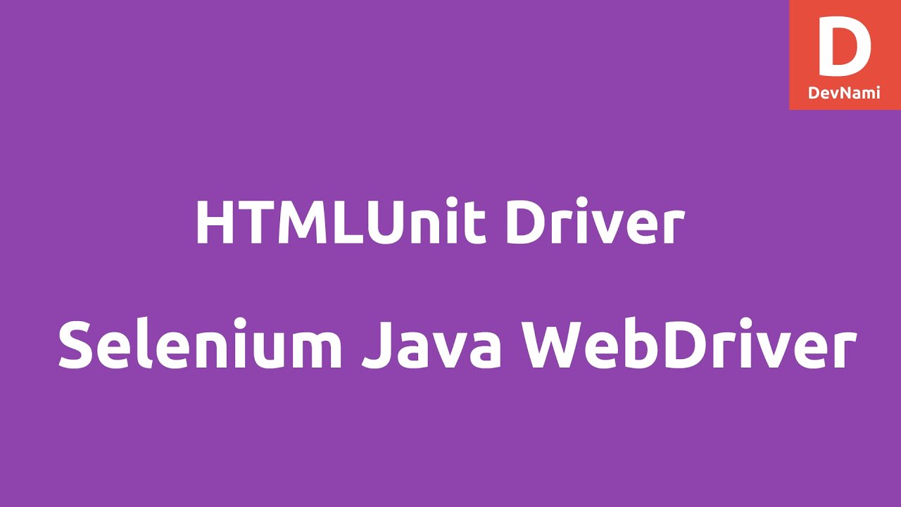 HTMLUnit Driver Selenium Java WebDriver Example