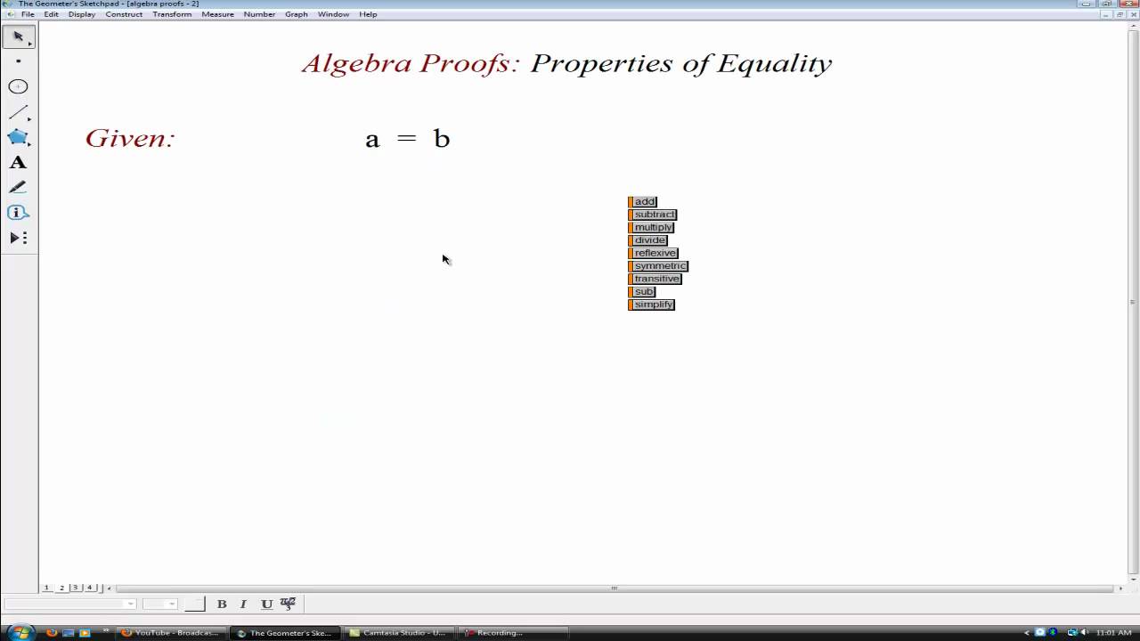 algebraic proof (intro to proofs: geometry)