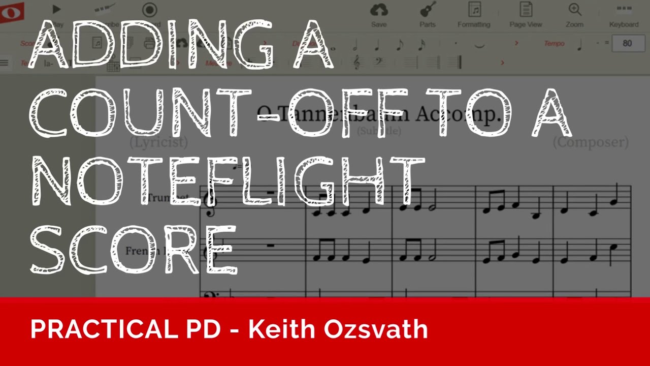Adding a Count-Off to a Noteflight Score