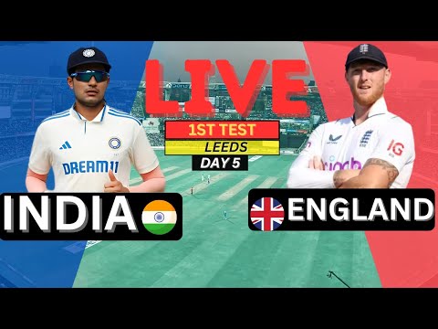 India vs England, 1st Test, Day 5 | Live Cricket Match Today | IND vs ENG Live Match Today