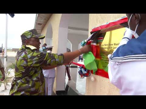 President Uhuru Kenyatta arrival at Kenya Navy Base Manda Bay in Lamu