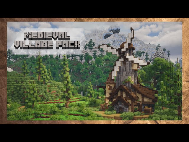 Medieval Windmill (Java & Bedrock) Minecraft Map