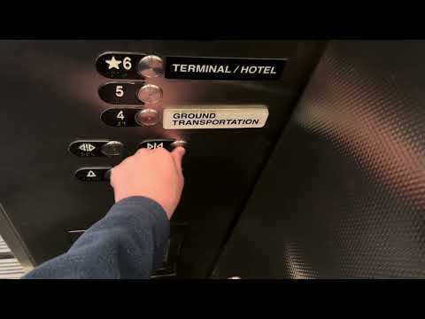 Scenic Otis Hydraulic Ground Transportation Elevators @ Detroit Metro Airport - Romulus MI